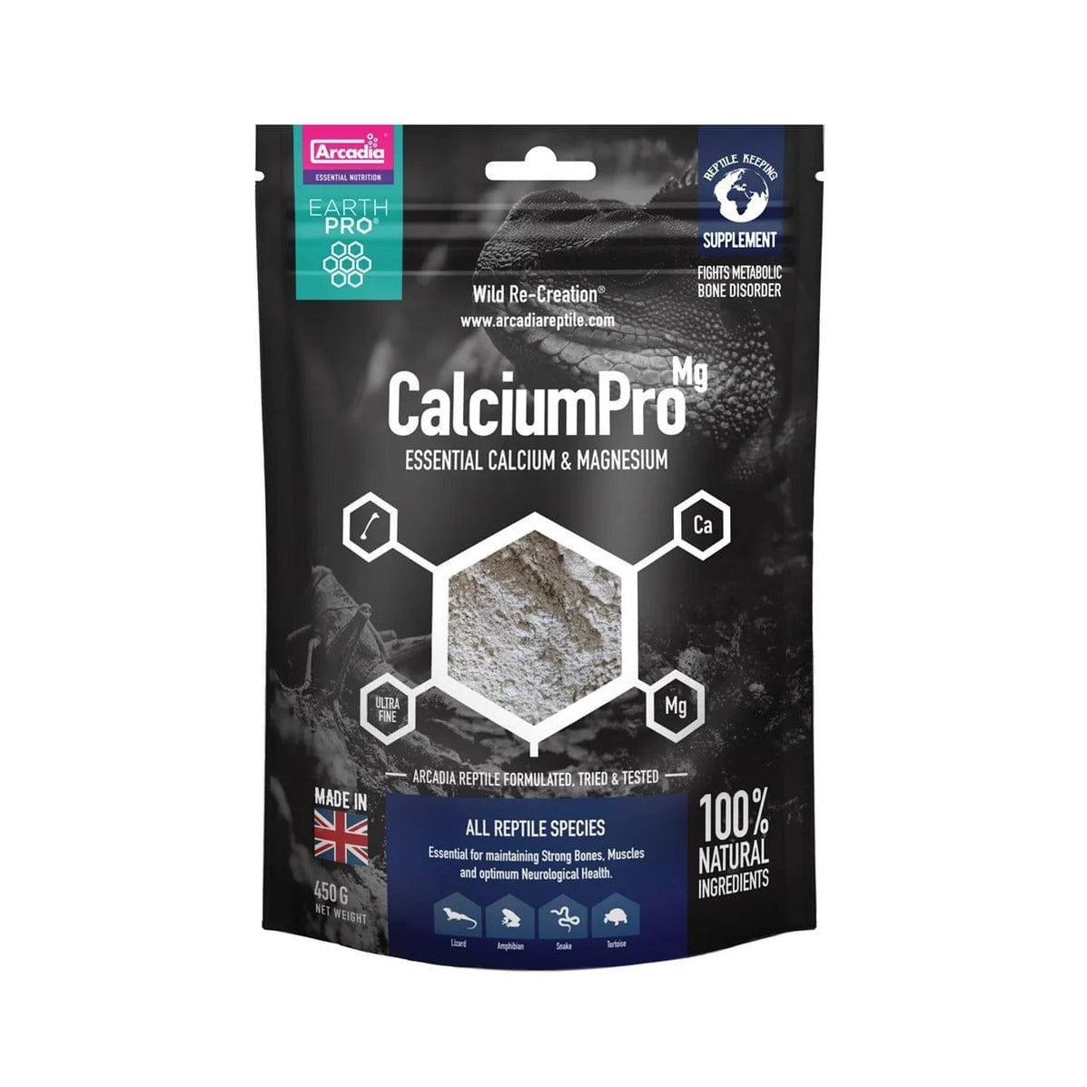 ARCADIA EARTH PRO CALCIUM PRO MG 450 GRAM — FOUDEBASSIN.COM