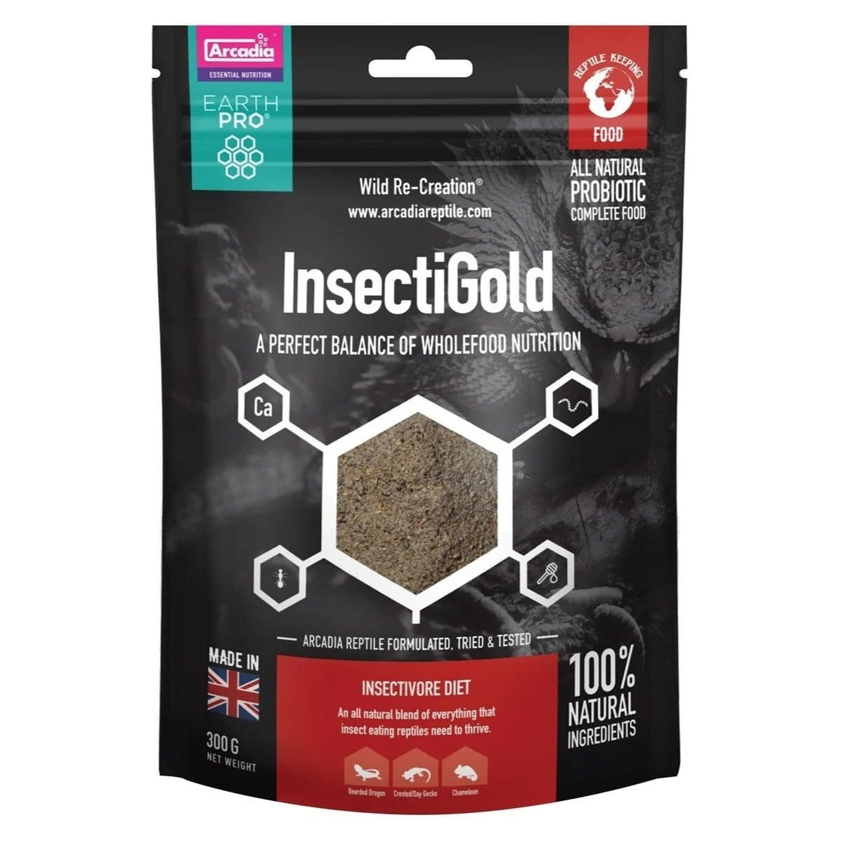 ARCADIA EARTH PRO INSECTI GOLD 300 GRAM — FOUDEBASSIN.COM