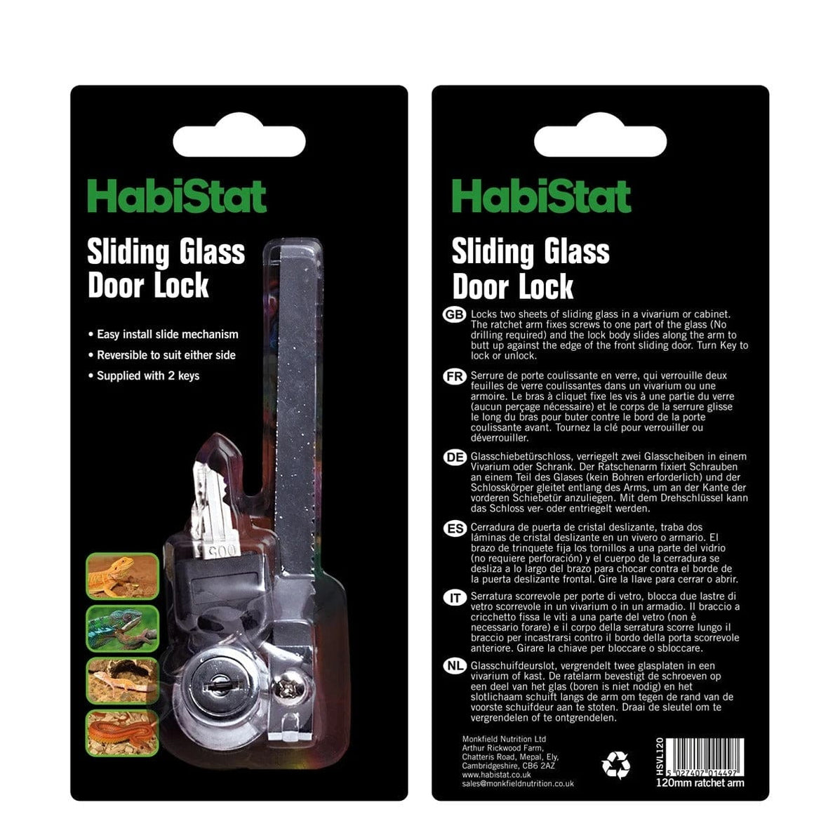 HABISTAT VIVARIUM LOCK 120MM — FOUDEBASSIN.COM