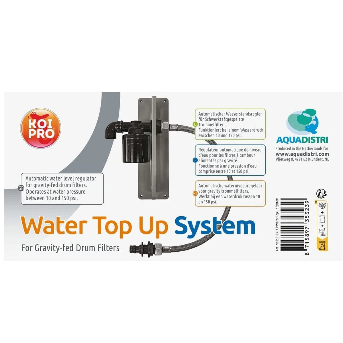 KOI PRO WATER TOP-UP SYSTEM — FOUDEBASSIN.COM
