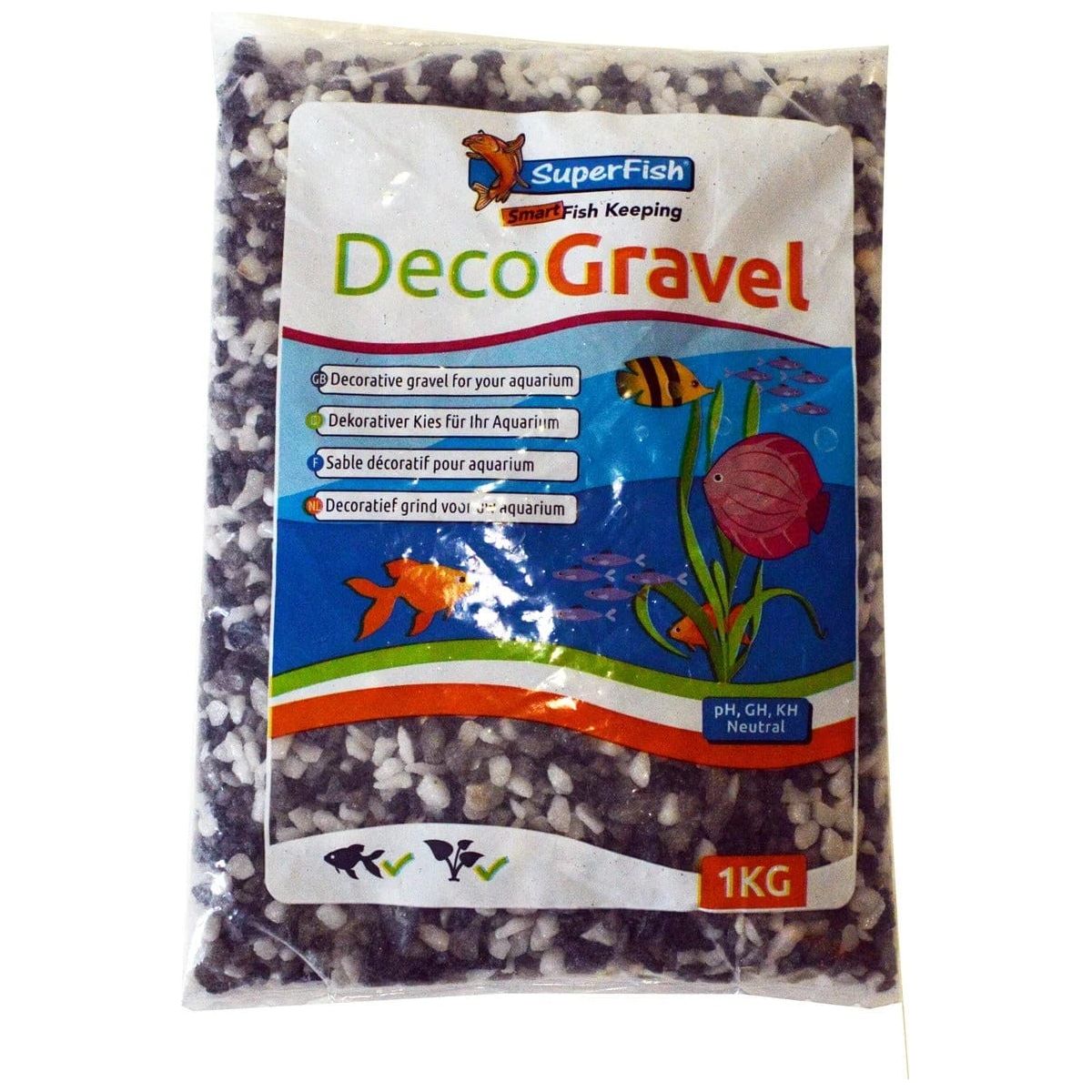 SF DECO GRAVEL MIX WHITE-BLACK-GREY 1 KG — FOUDEBASSIN.COM