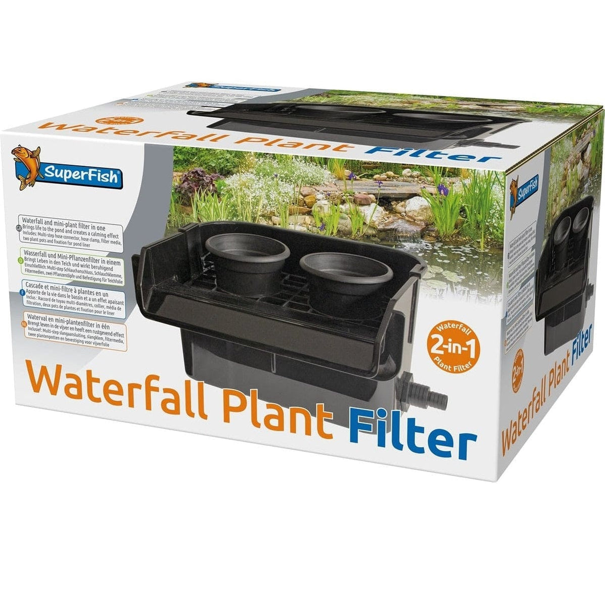 Superfish Waterfall Plant Filter – Filtration naturelle & cascade déco ...