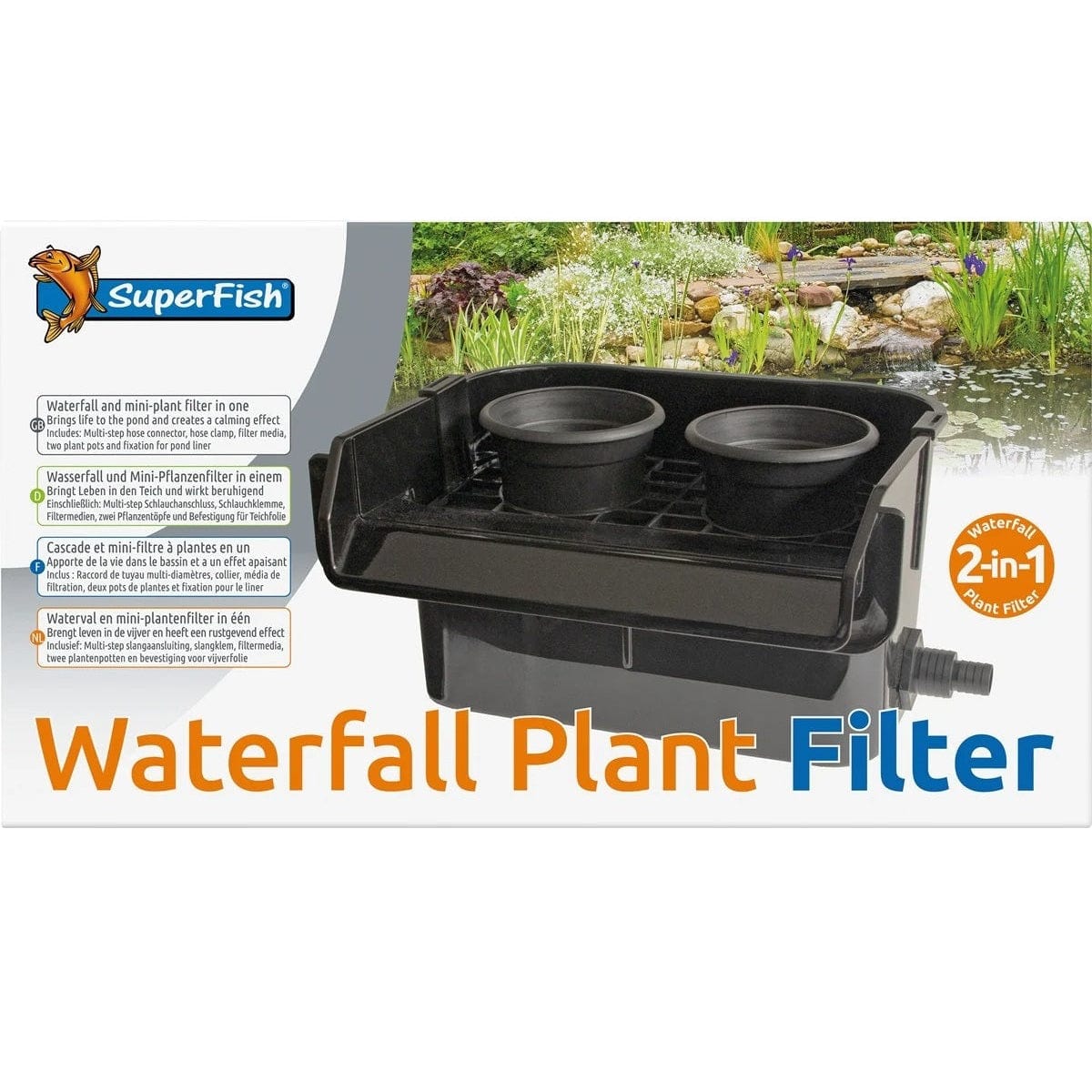 Superfish Waterfall Plant Filter – Filtration naturelle & cascade déco ...