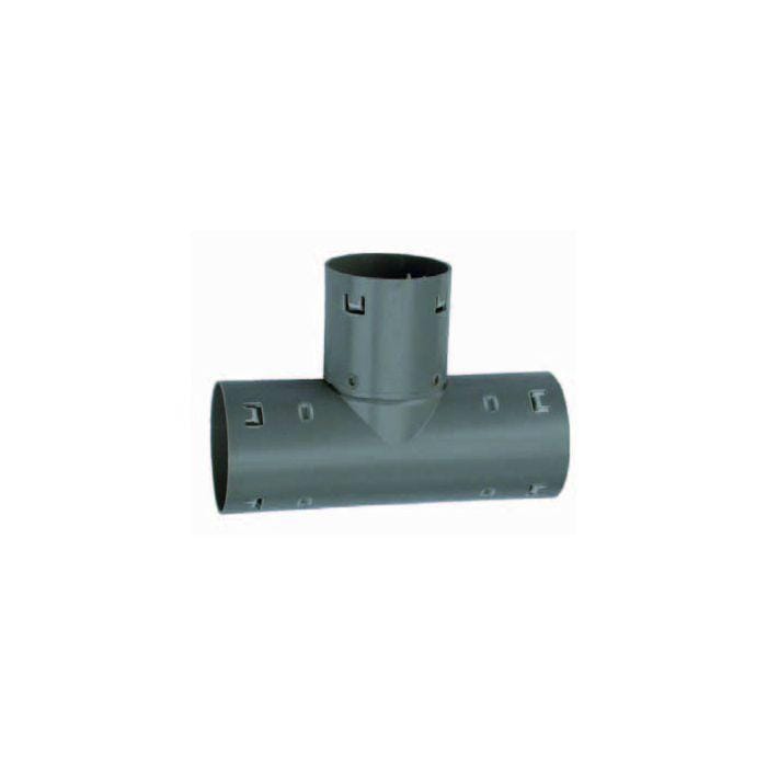 T-piece 90° (3x snap fittings) PVC for drainage pipe — FOUDEBASSIN.COM