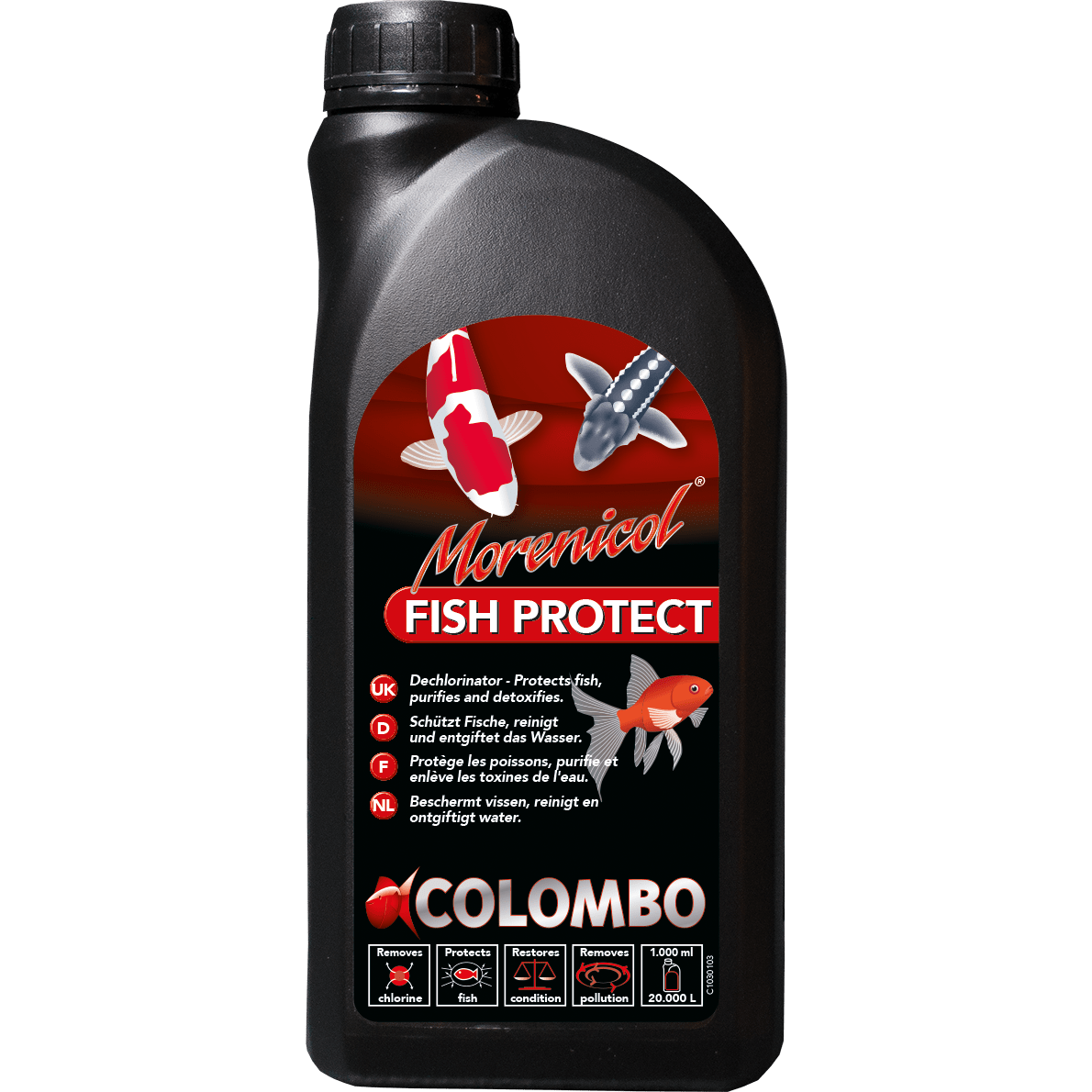 Colombo Fish Protect 1000ml/20.000litres - Protège le mucus de vos poi ...
