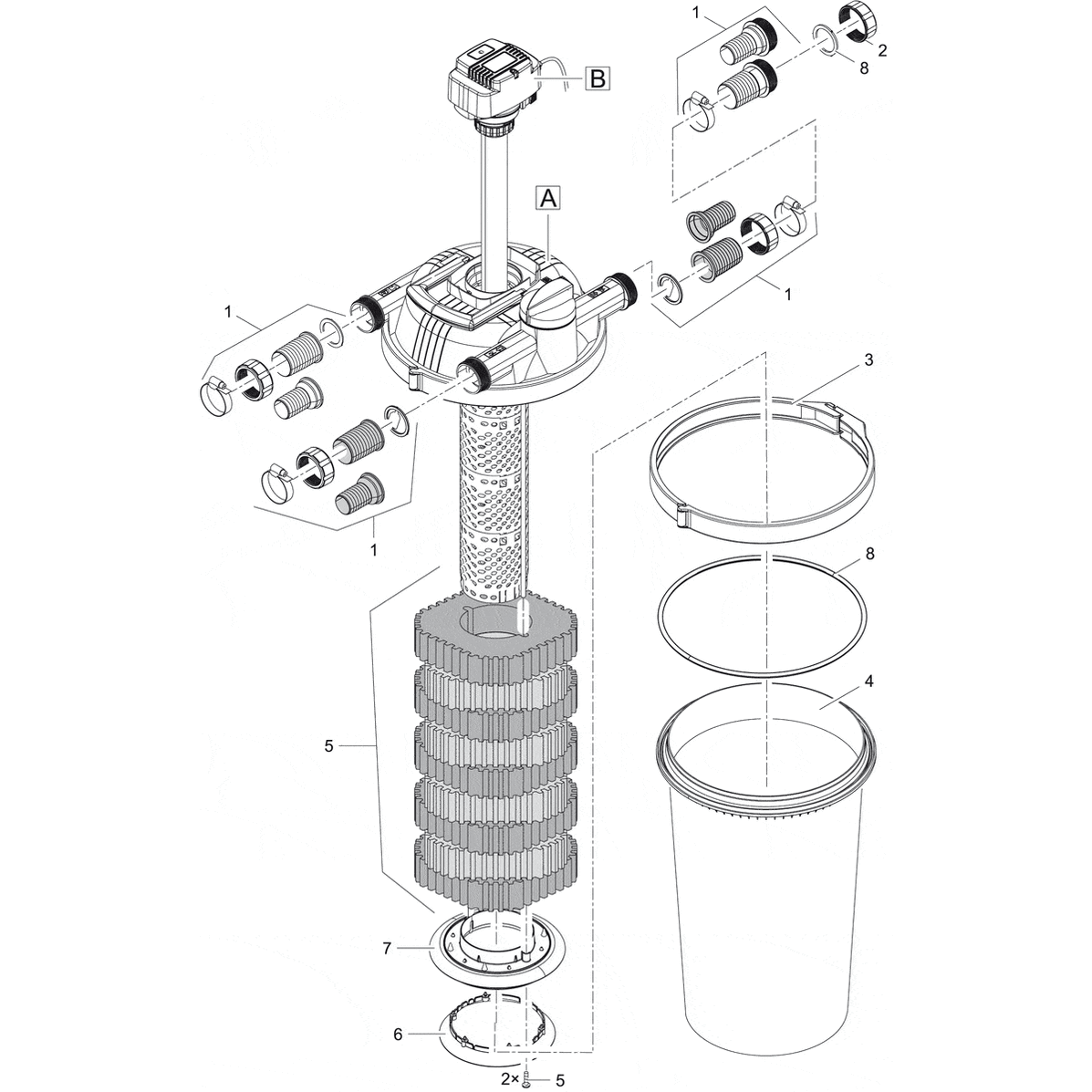 Spare parts for FiltoClear 12000 — FOUDEBASSIN.COM